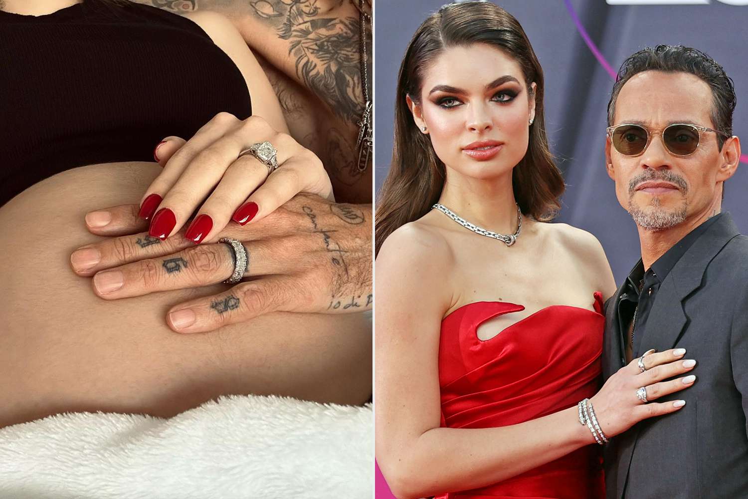 Marc Anthony y Nadia Ferreira confirman su embarazo